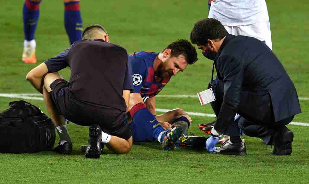 El escandaloso golpe de Messi en el pie. ¿Está lesionado?