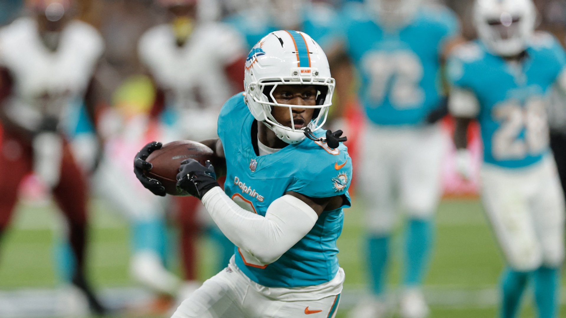 El receptor de los Dolphins, Malik Washington, es considerado un ...